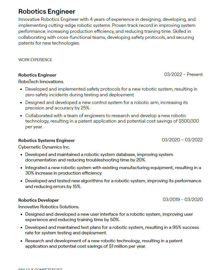 2+ Computer Vision Engineer Resume Examples [with Guidance]
